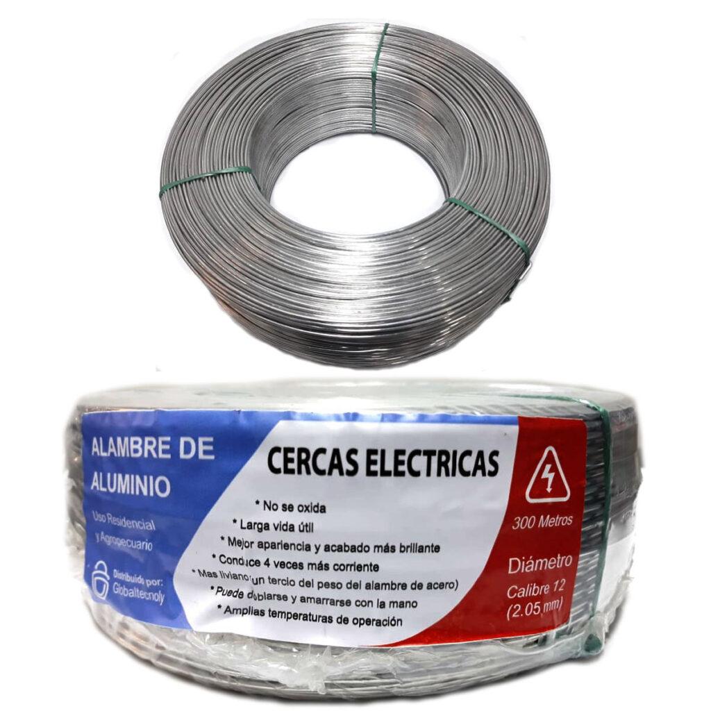 Alambre Aluminio Cal. 12 Cercas Eléctricas 300 Mts - Globaltecnoly
