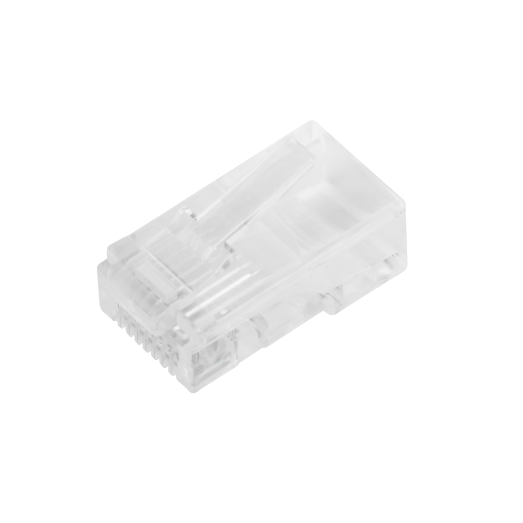 Paquete de 100 Conectores Modulares RJ45 Cat5e sin Blindaje, Chapados ...