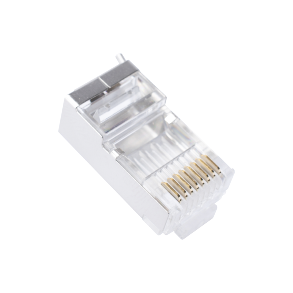 Paquete de 100 Conectores Modulares RJ45 Cat6 Blindados con Pin de ...